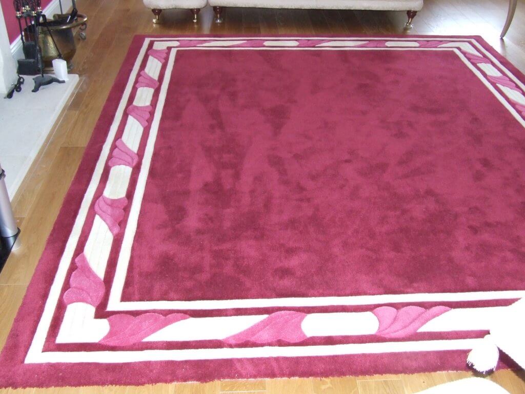 Bespoke rugs. Plain and Bordered Rugs by Colourmatched Carpets